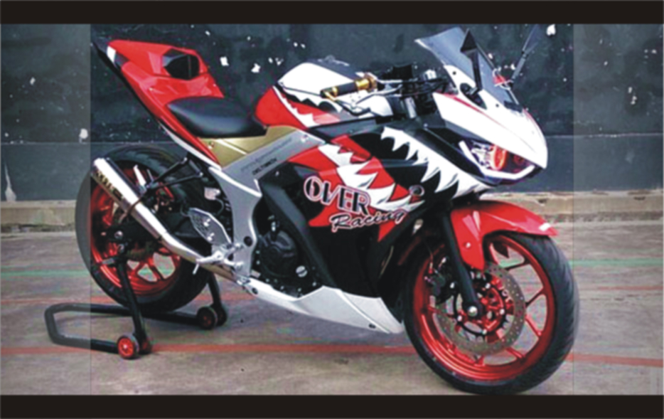 Foto gambar modifikasi r25 terbaru movistar ala r6 r1 motogp moge ban ...