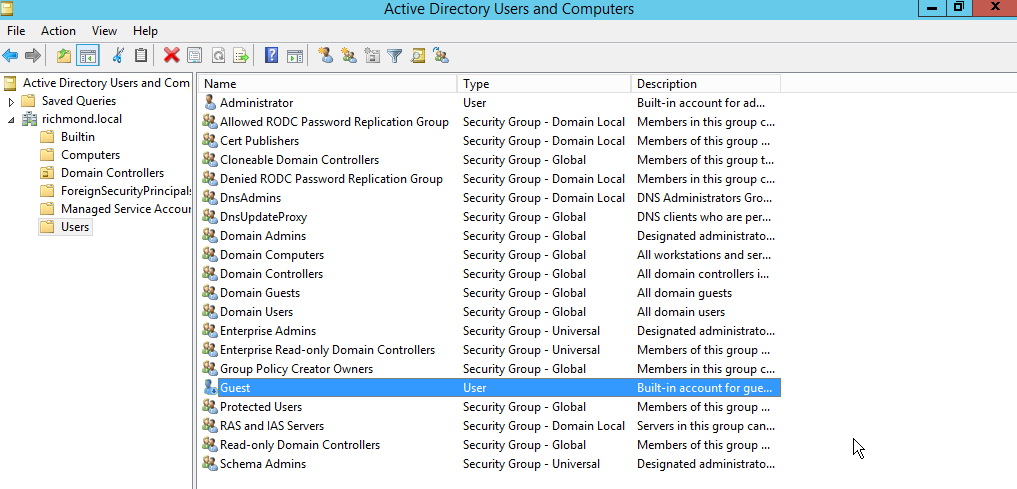 Windows Server 2012 R2 User Account Management - Code Exploit Cyber ...