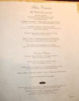 Tommy and DeeDee's Travel Log: Carnival Valor Menu
