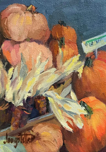Deanna's Paintings: Fall Still Life,Pumpkins, Fine Art Oil Painting ...