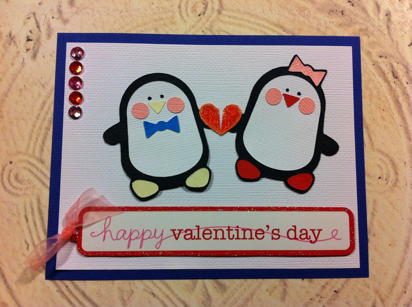 Pumpkin Spice & Everything Nice: Valentine's Day Card: Penguin Love
