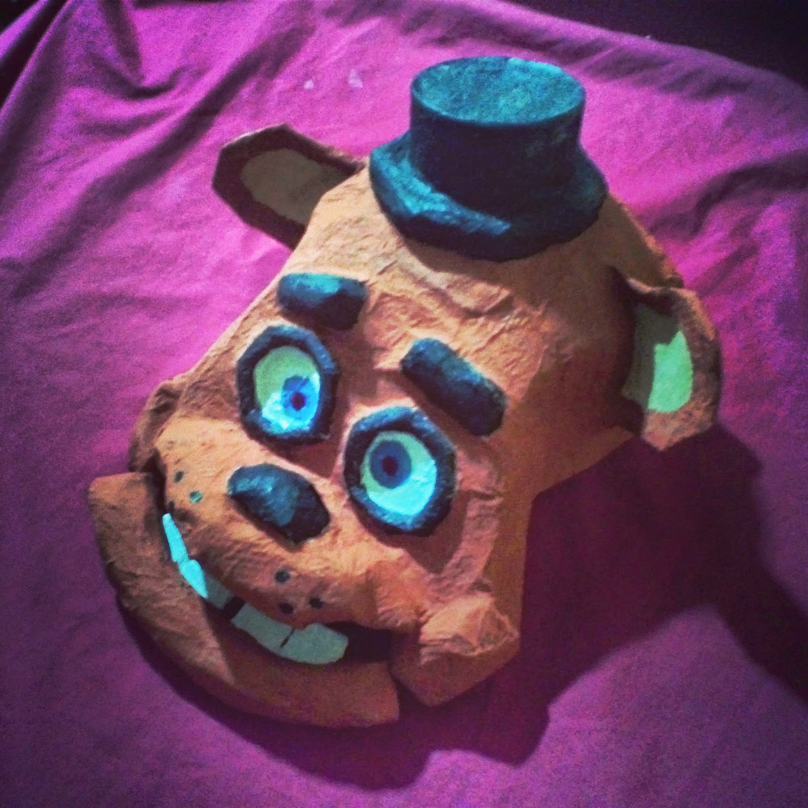 Blog-a-bing. Blog-a-boom.: Papier Macheniacs: Rubberatronic Freddy Fazbear