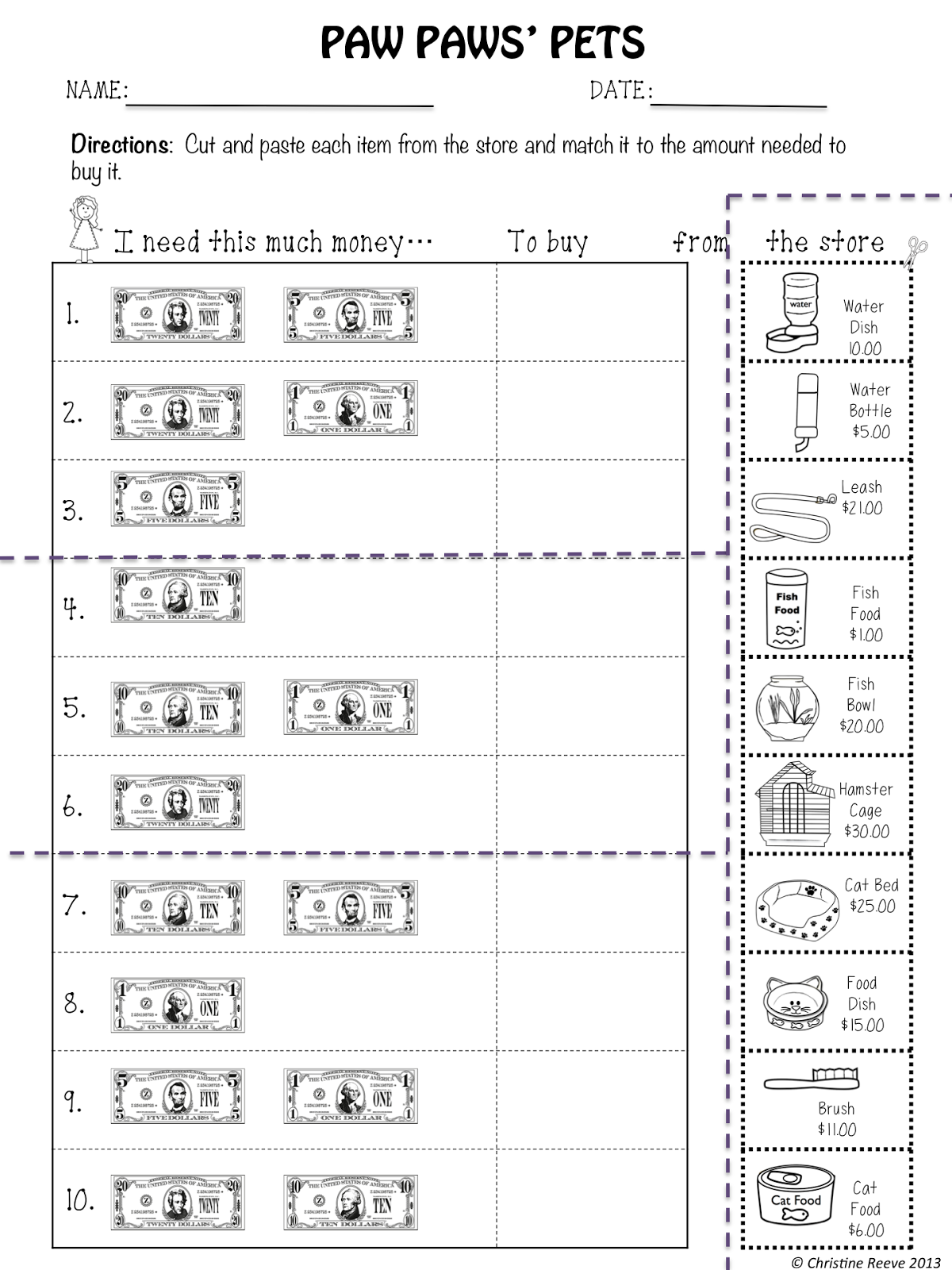 FREEBIE!! Adapting Worksheets for Students with Autism: Setting Up ...