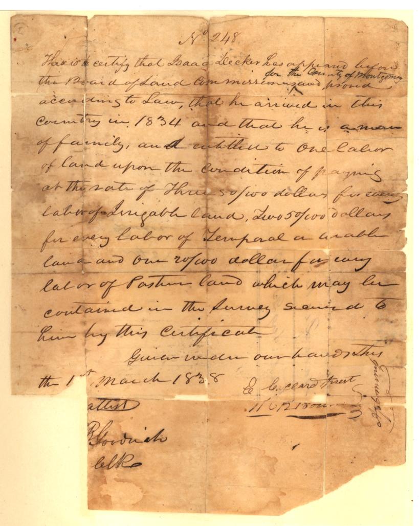 A Hobby Tree: Isaac Decker 1795-1873 (101100)