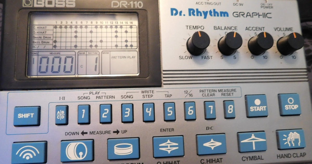 MATRIXSYNTH: BOSS DR-110 DR. RHYTHM GRAPHIC SYNTHESIZER SN 625100