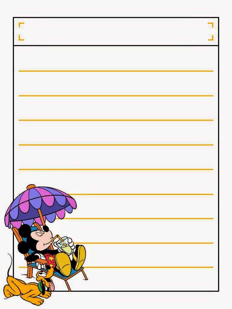 Mickey Free Printable Notebook. - Oh My Fiesta! in english