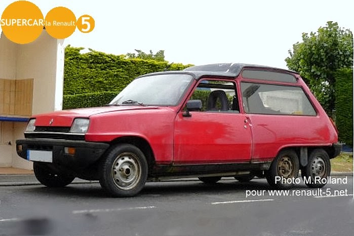 Blog :: TOUT sur la Renault 5: Renault 5 6 roues de Léotard