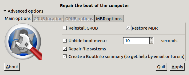 WeB LoG'S JuUiER: Restore MBR from Ubuntu Live CD / USB