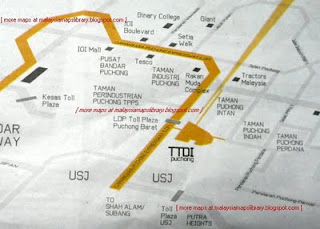 Malaysia Maps Library: Map of TTDI Puchong