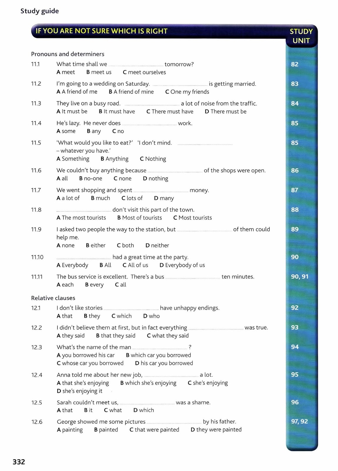 Study guide - English Grammar in Use