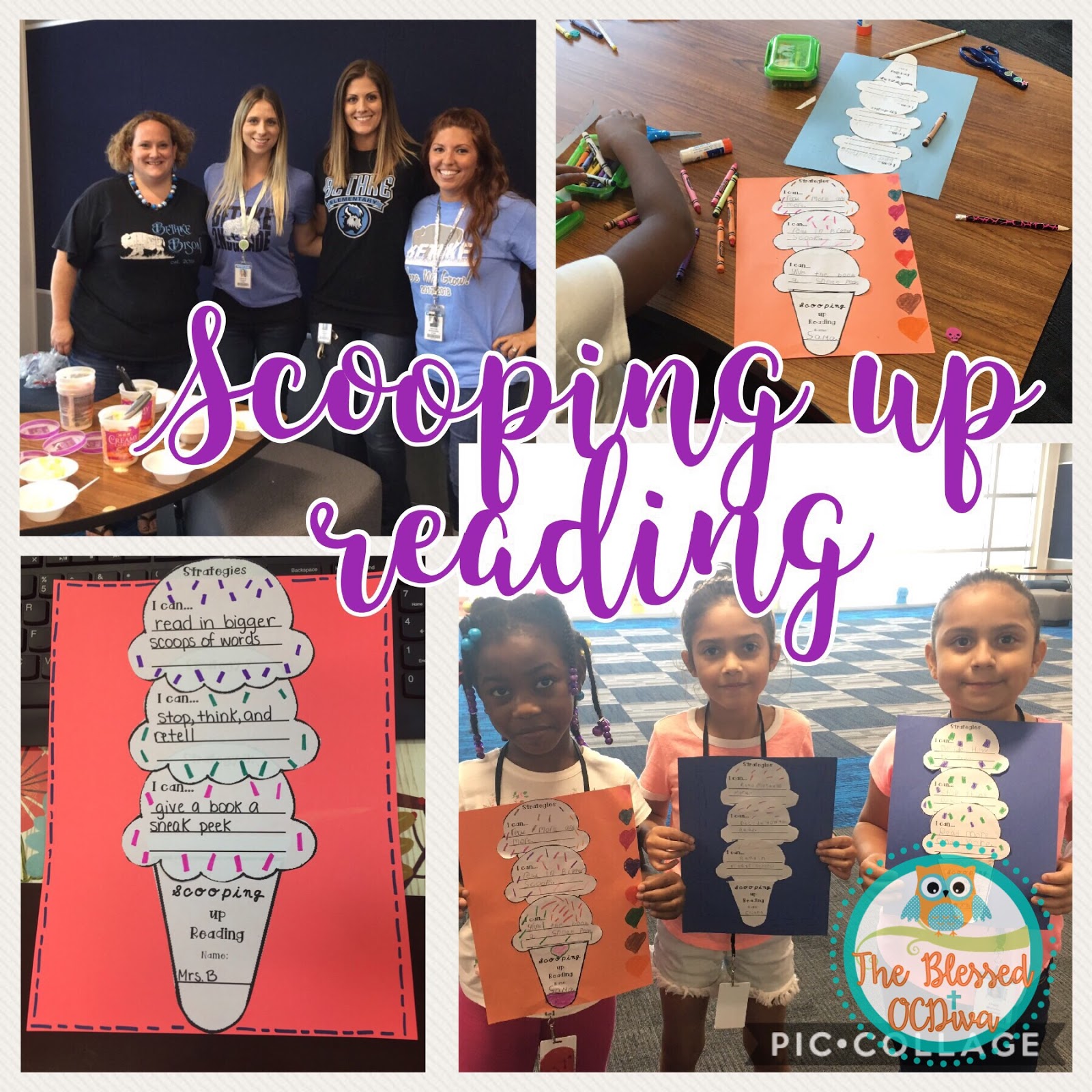 Scooping Up Reading Craftivity | The Blessed OCDiva