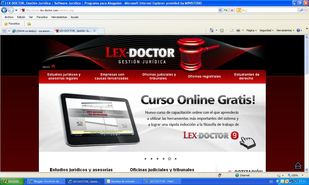 Tecnología e Internet para los Abogados: LEX DOCTOR - GESTION JURIDICA