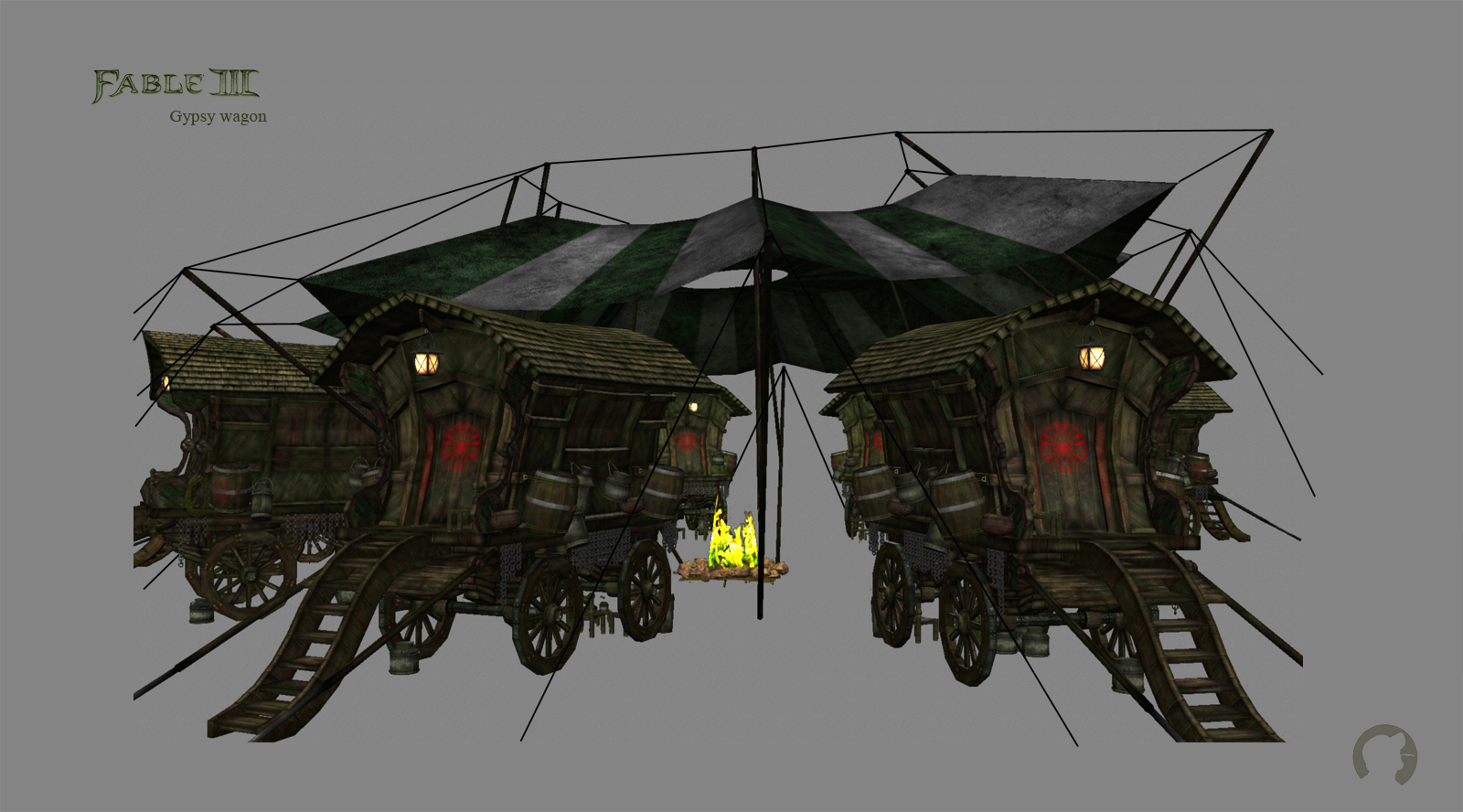 Diego Gonzalez Work in process: Fable III Gypsy Wagon