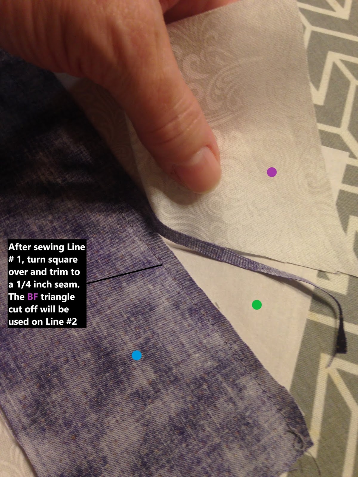 Tutorial: Paper Piecing Endless Chain Quilt Block