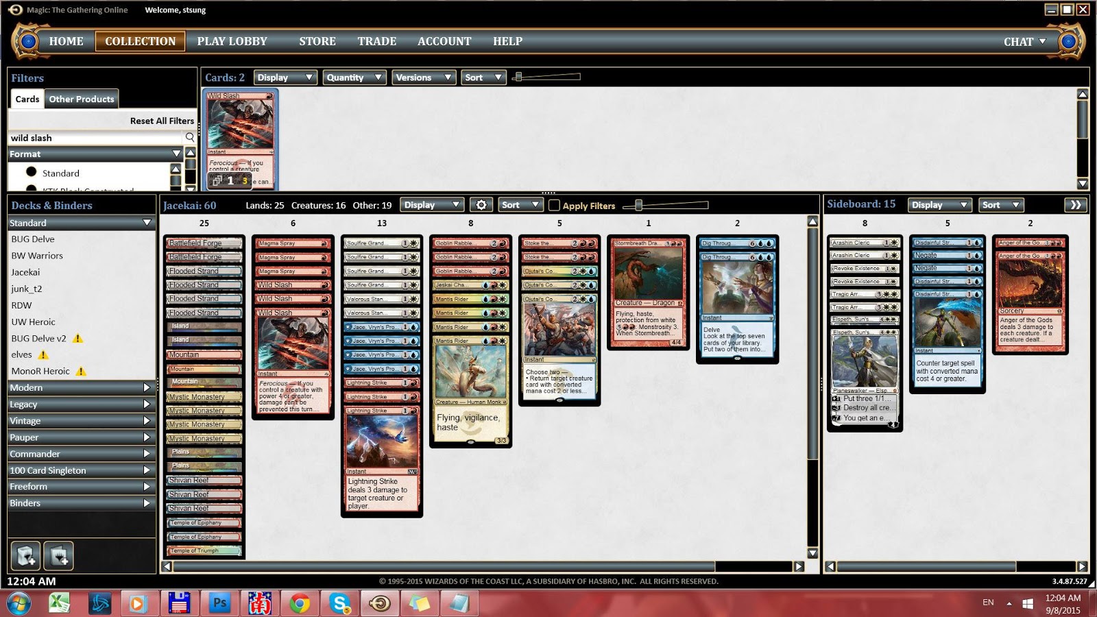 S'Tsung's Blog: Standard - Jeskai Tempo - first steps