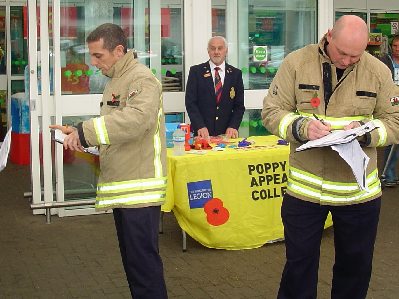 Save Blaina Fire Station: Blaina Fire Crew in Action at Asdas, Brynmawr