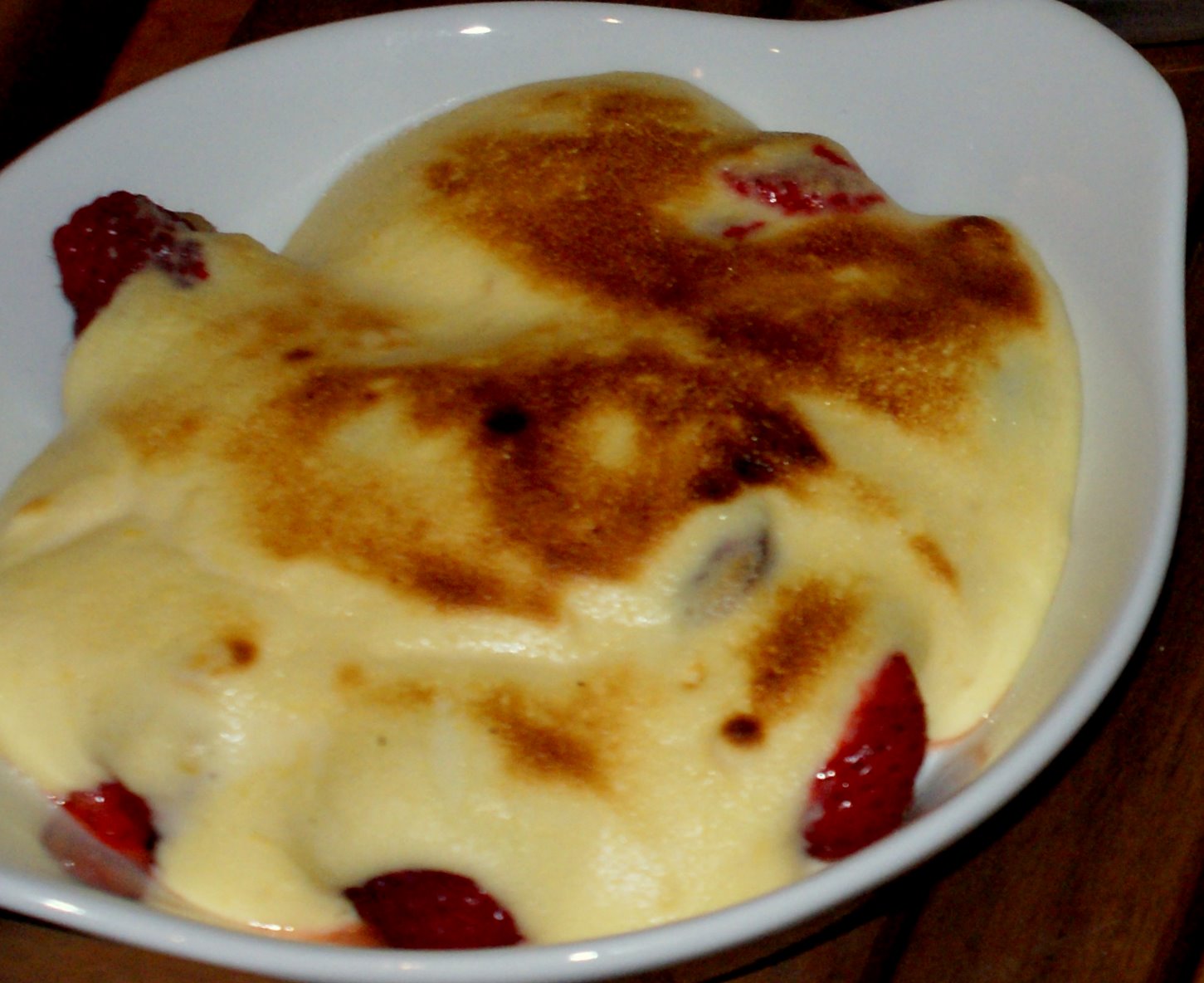 La cantoche: Gratin de fruits au sabayon