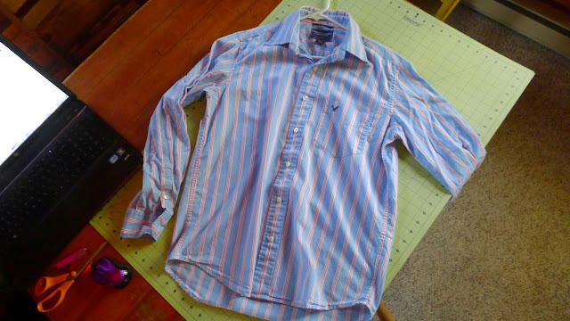 DIY: Men's Dress Shirt to Super Cute Summer Top