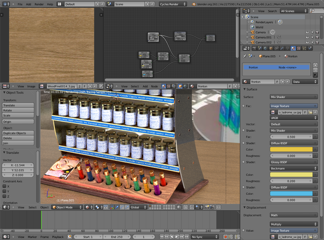 Modélisation d'un présentoir dans Blender et rendu avec Cycles | blender4d