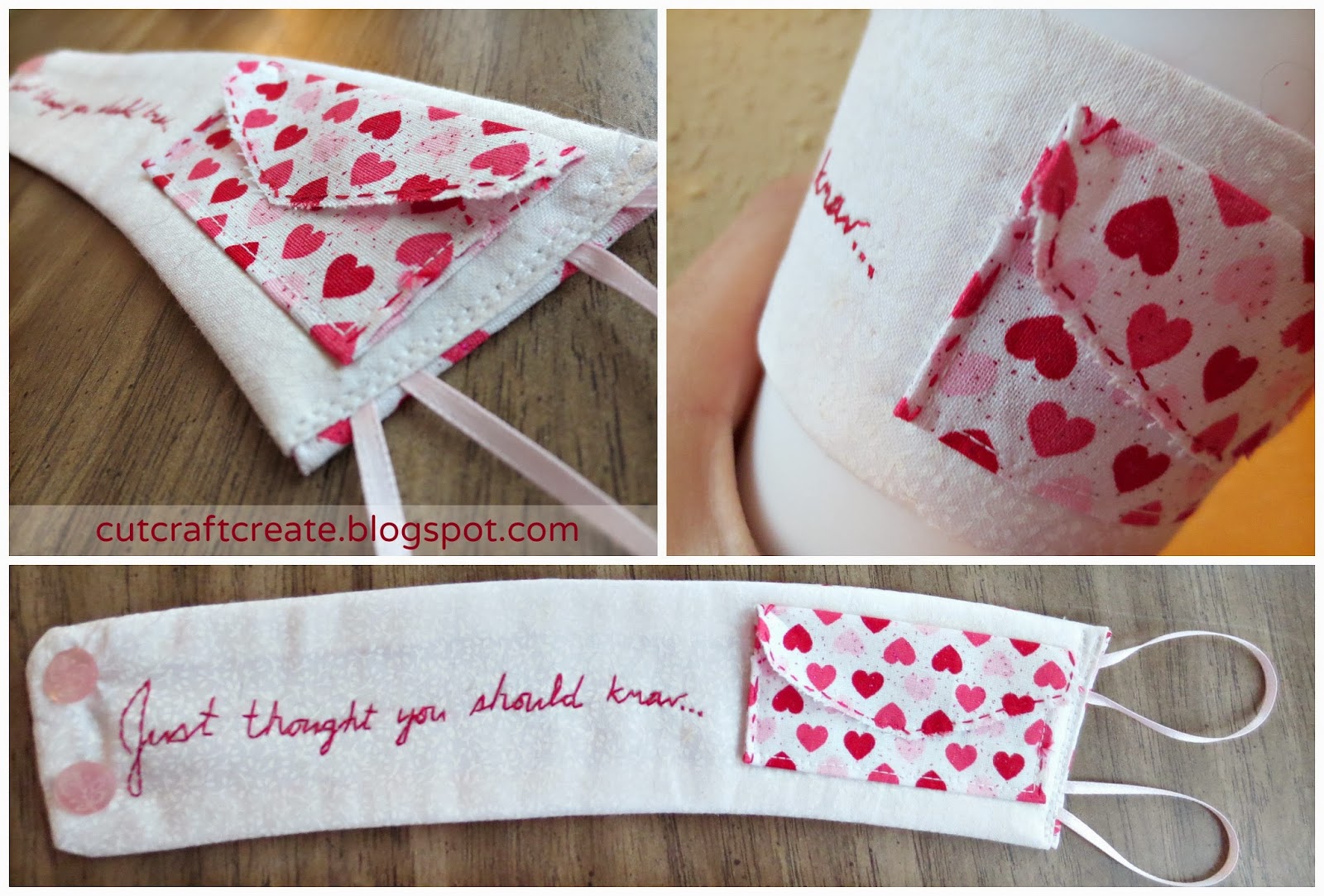 Cut, Craft, Create: "Love Note" Cup Cozie