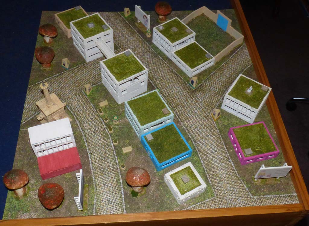 The Ooh Shiny Complex: Gladtown: 15mm sci-fi terrain pics