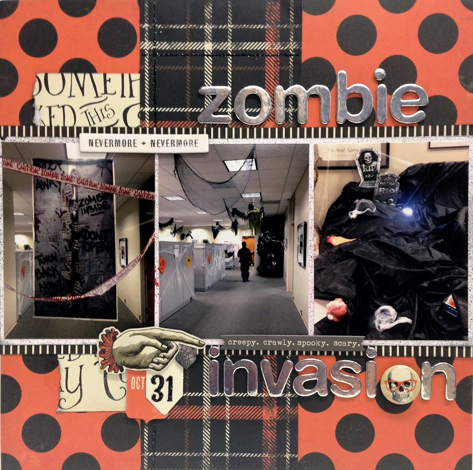 FotoBella: Zombie Invasion Layout with My Minds Eye