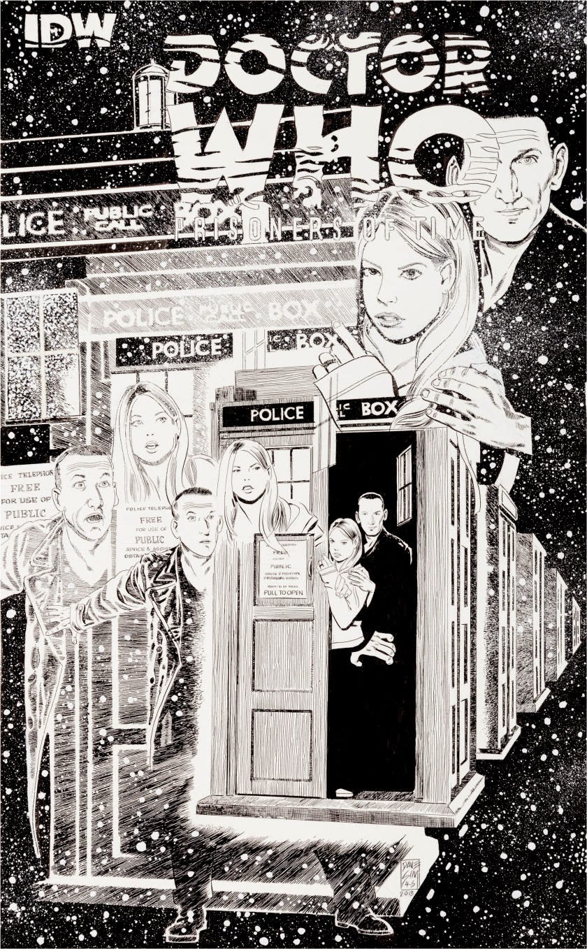 Comic art: Doctor Who covers by Dave Sim