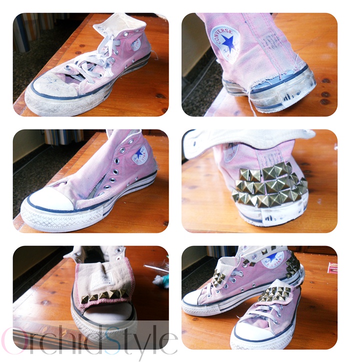 Orchid style: Studded Converse / Converse con tachuelas