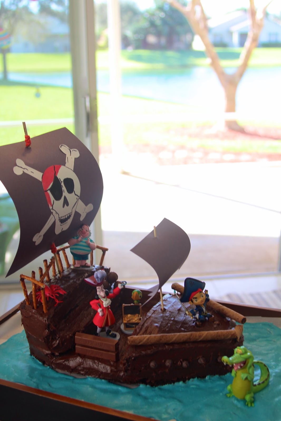 Pirate Ship Birthday Cake Tutorial - The Lavender Apple