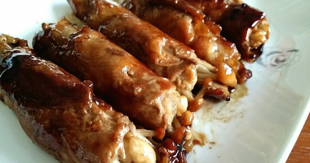 Tiffy Delicatessen: Grill Teriyaki Pork with Enoki Mushroom