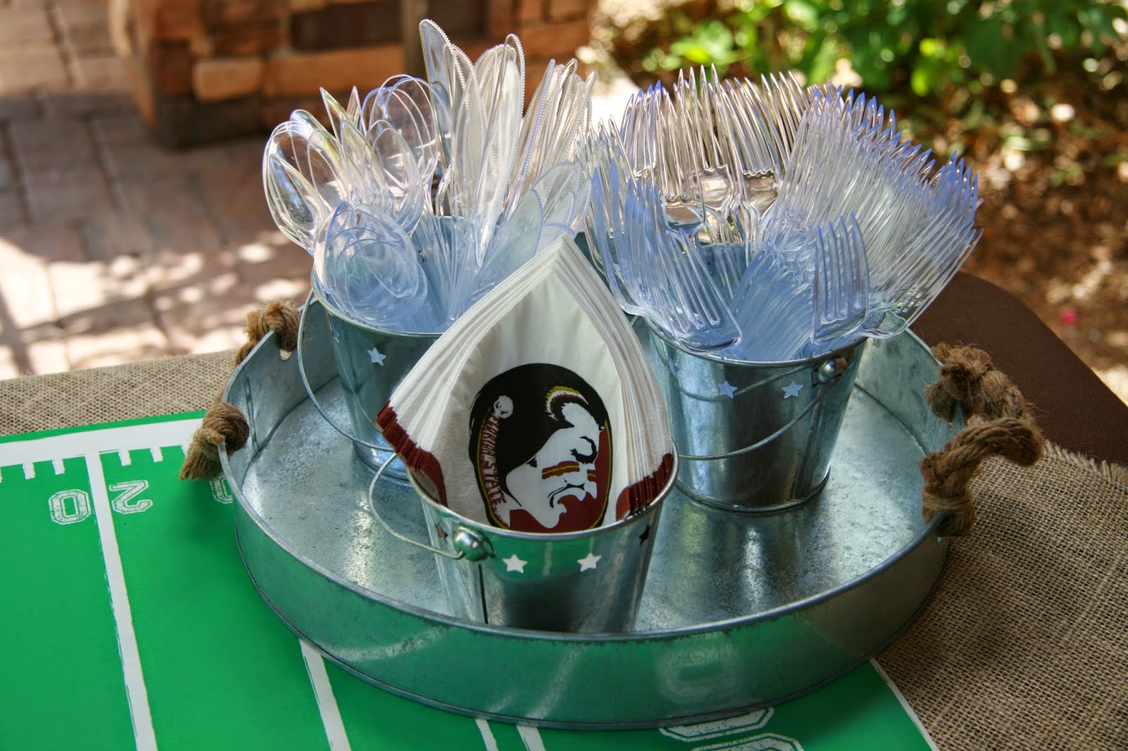 The Decorina : Football Season Kickoff Party and Paper Pennant Banner ...