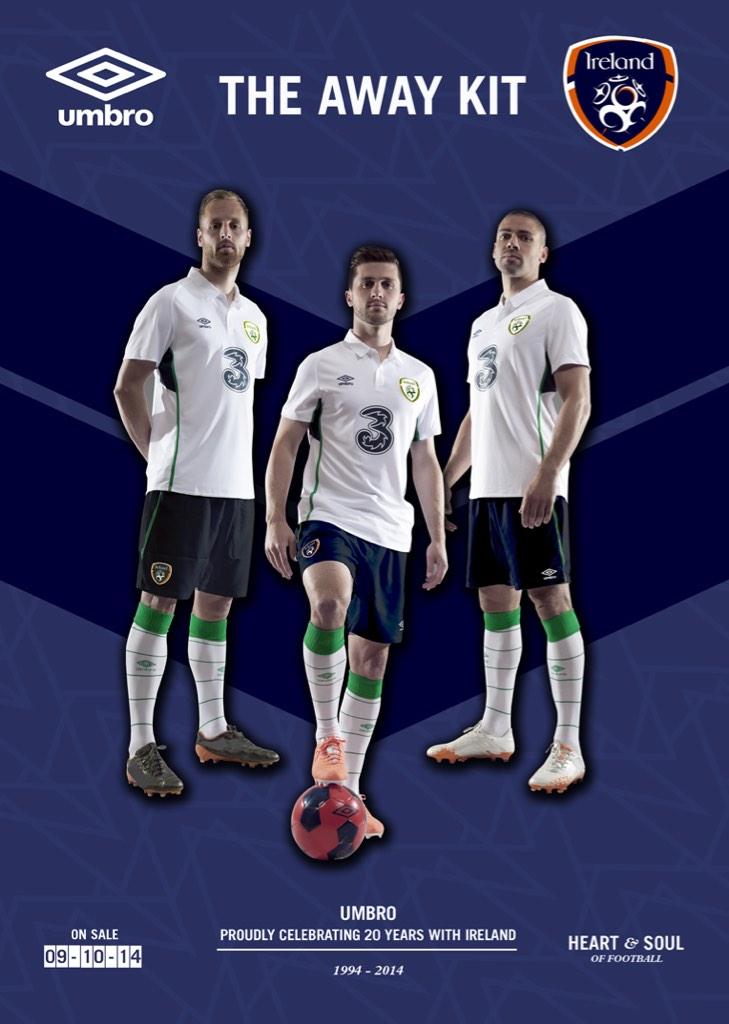 Umbro Ireland 2014-2015 Away Kit Released - Footy Headlines