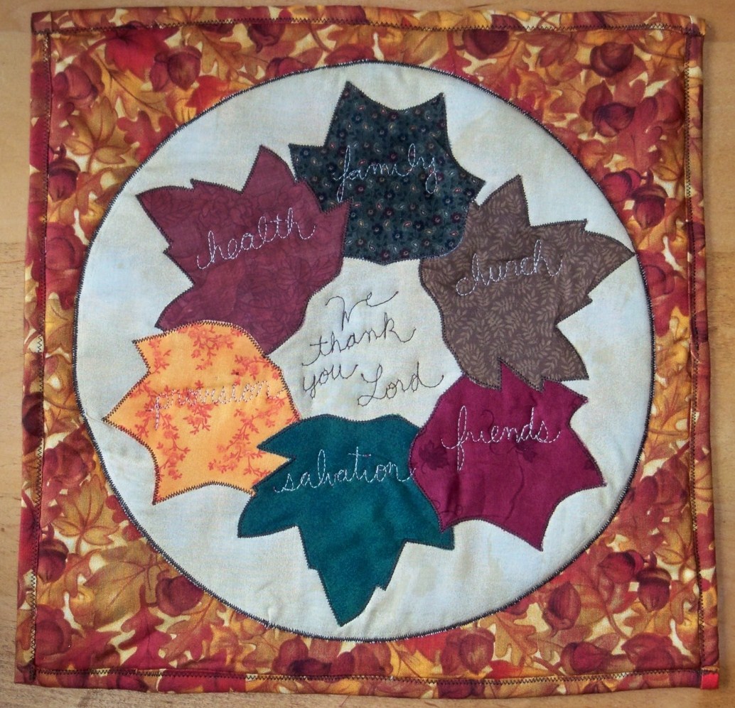Confirming His Covenant: Thankful Mini Quilt