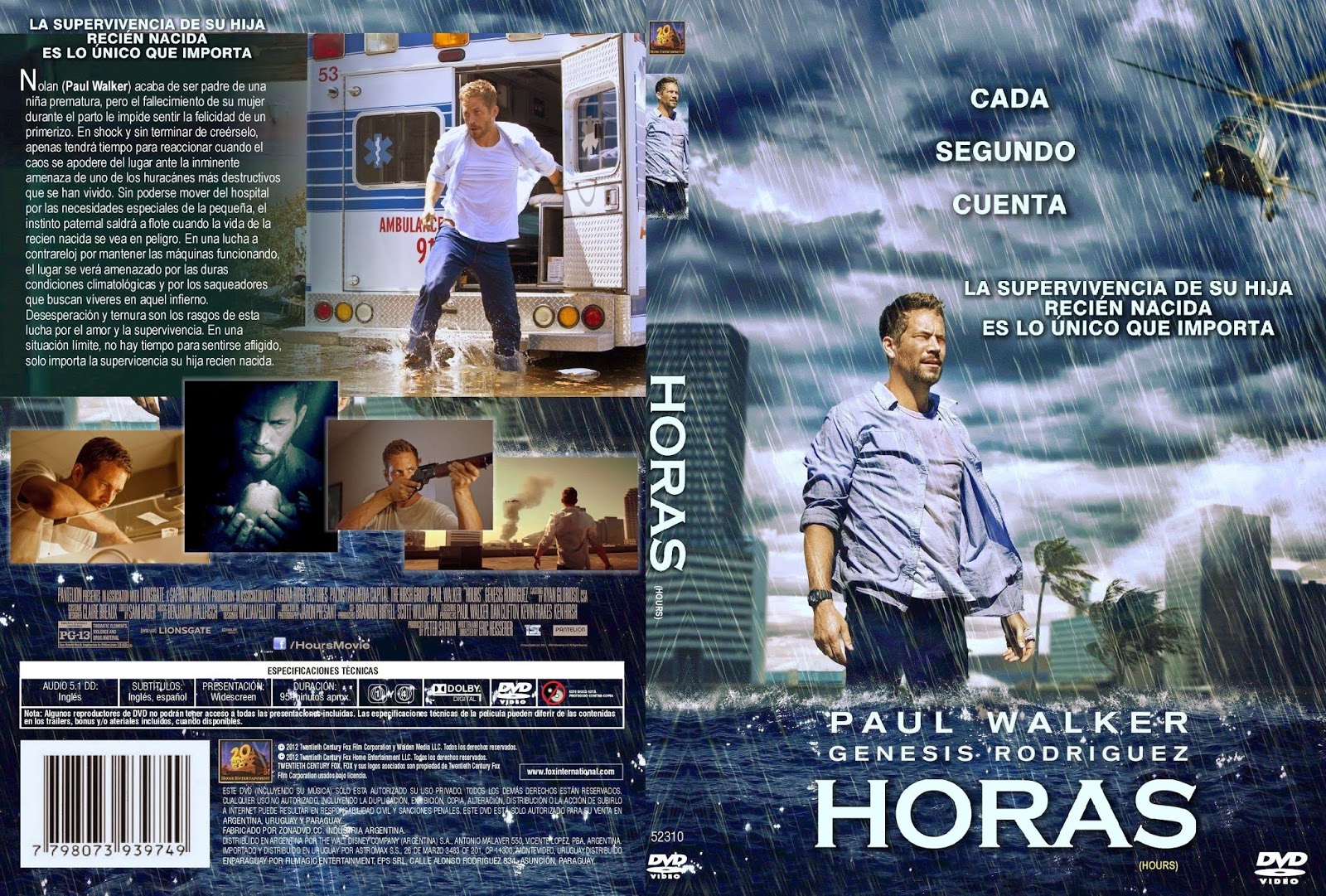 PB | DVD Cover / Caratula FREE: HOURS - DVD COVER 2013 ESPAÑOL (*)