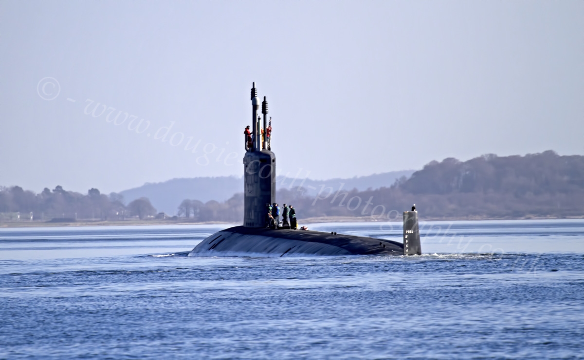 Dougie Coull Photography: USS New Mexico (SSN-779) Departing Faslane
