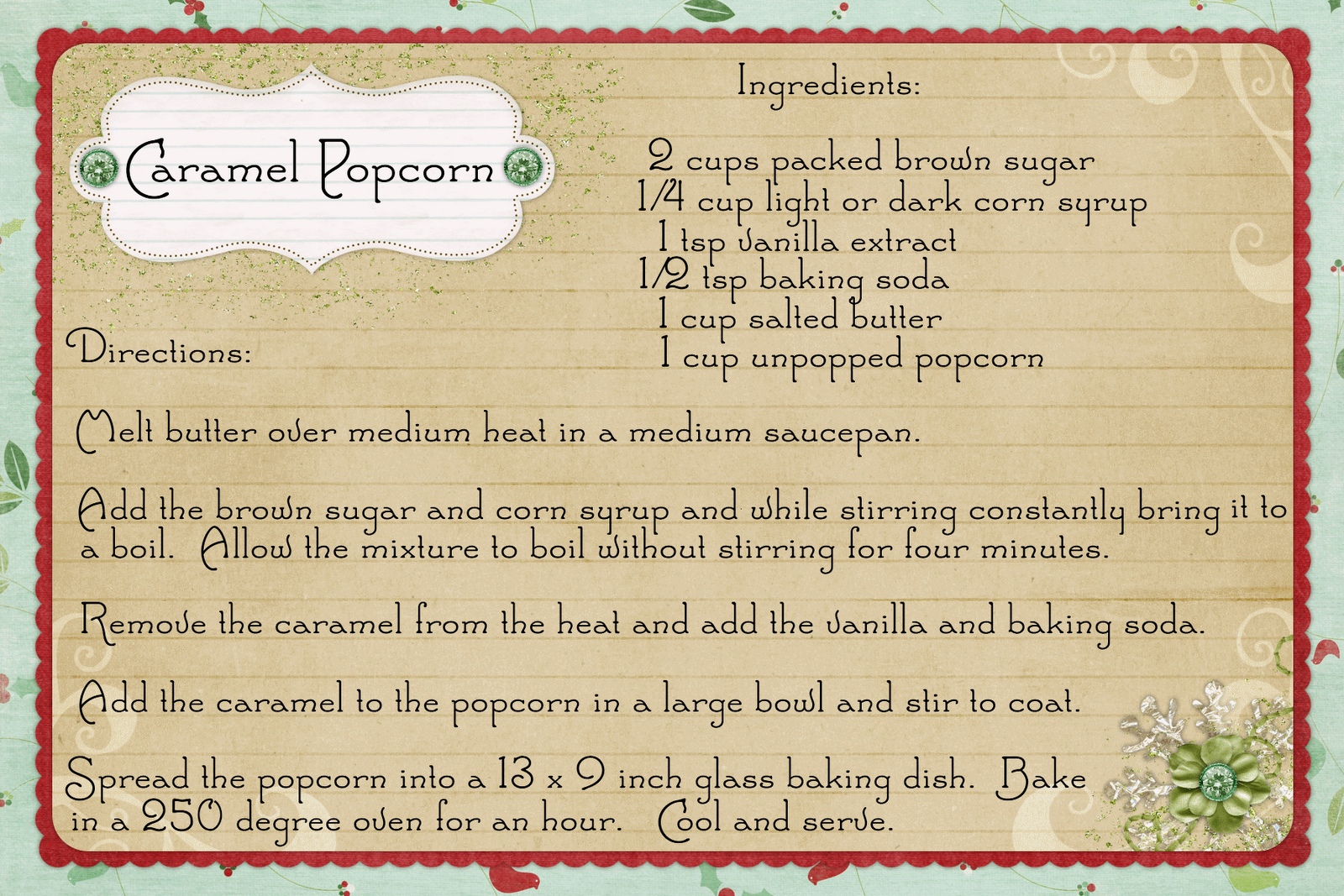 Appleseed Prim: Caramel Popcorn