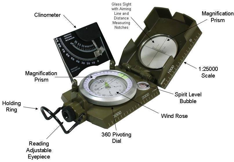 Phil Osophy Italian Army Style Lensatic Compass phil-osophy-italian-army-style-lensatic-compass
