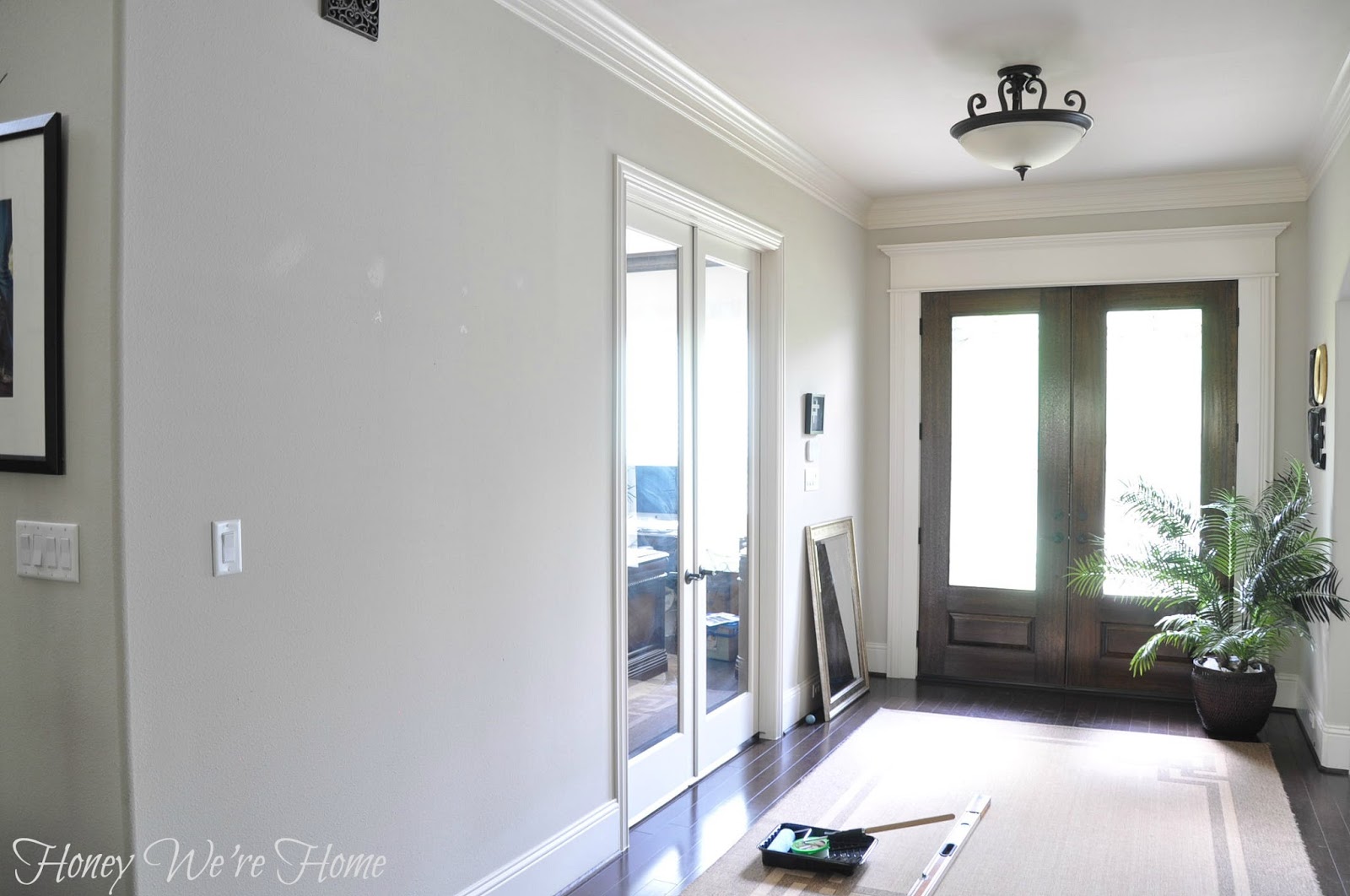 How to Paint Perfect Wide Stripes • Honey We're Home