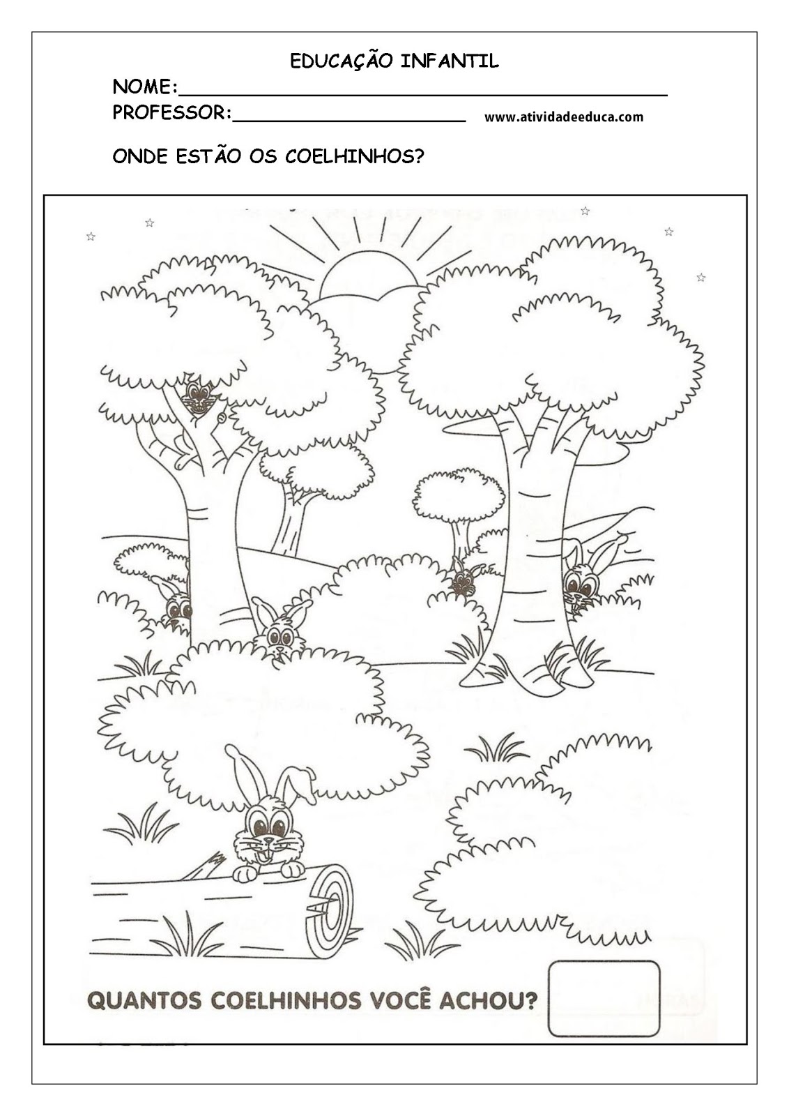 Atividades para Educação Infantil - SÓ ESCOLA