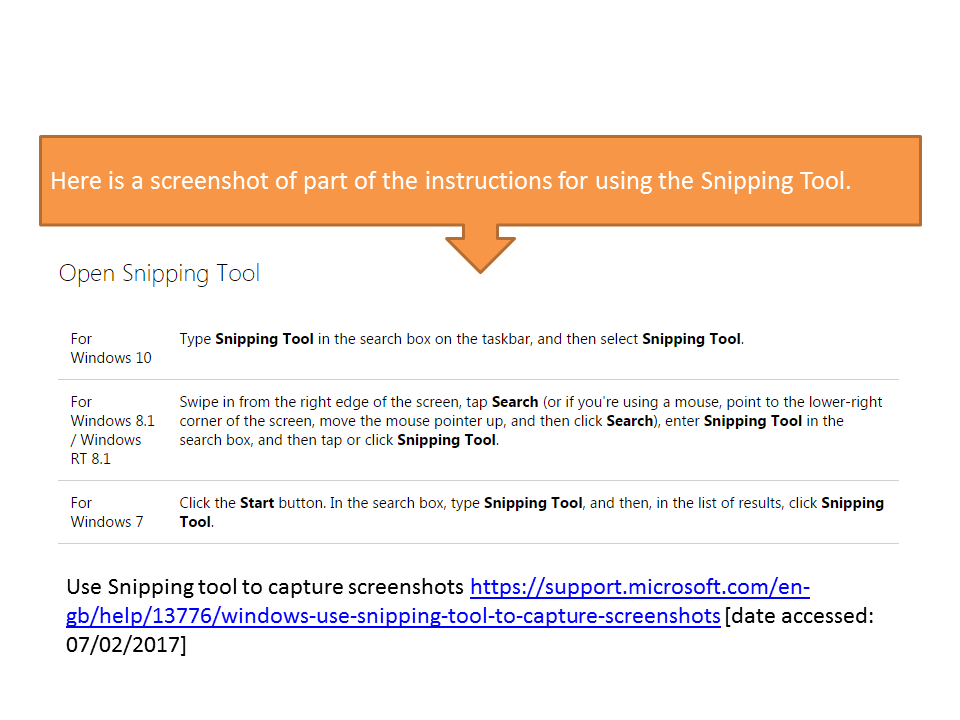 Use the Snipping Tool to Capture Screen-shots