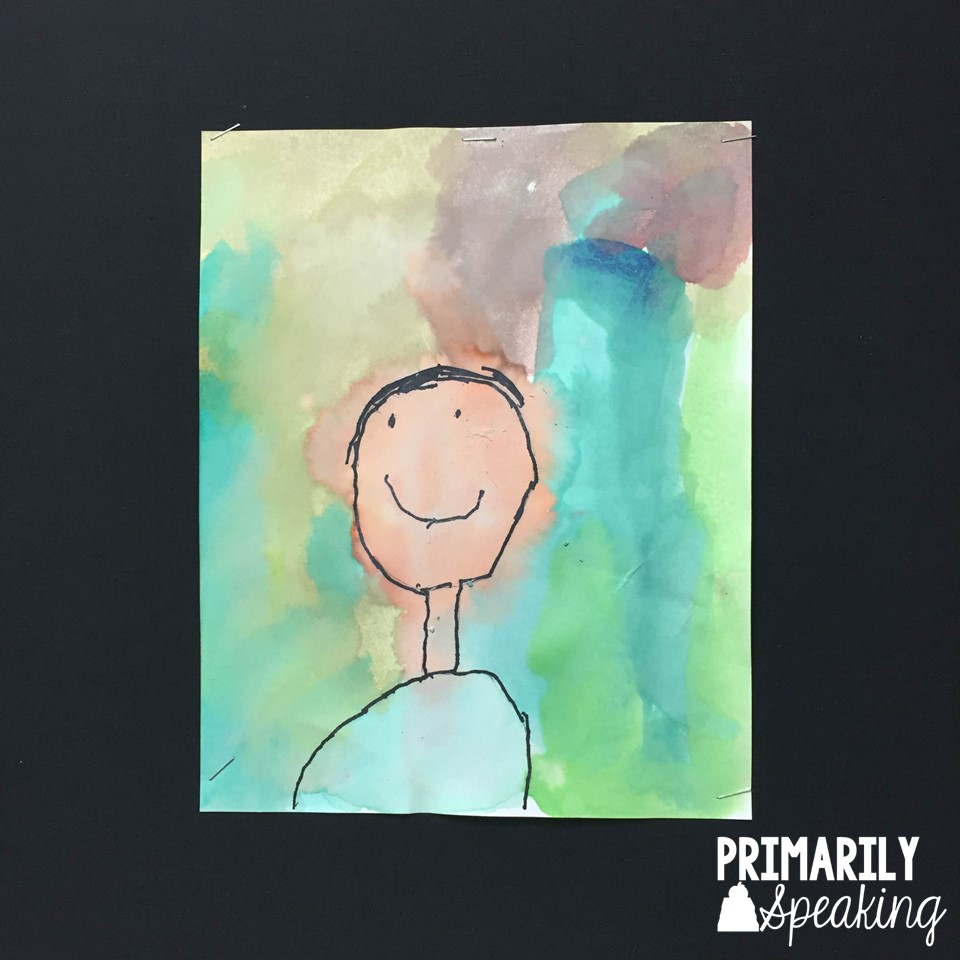 First Week Watercolor Portraits | Primarily Speaking