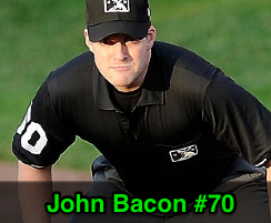 Major League Debut of Umpire John Bacon (70) | Close Call Sports ...