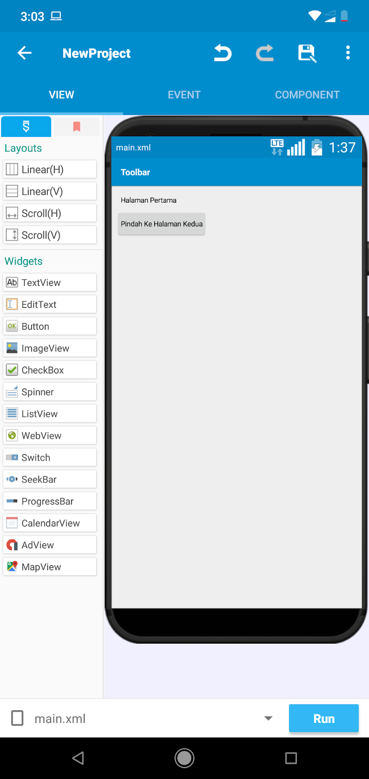 Cara Membuat dan Menghubungkan 2 Activity di Sketchware - Infonya Bang