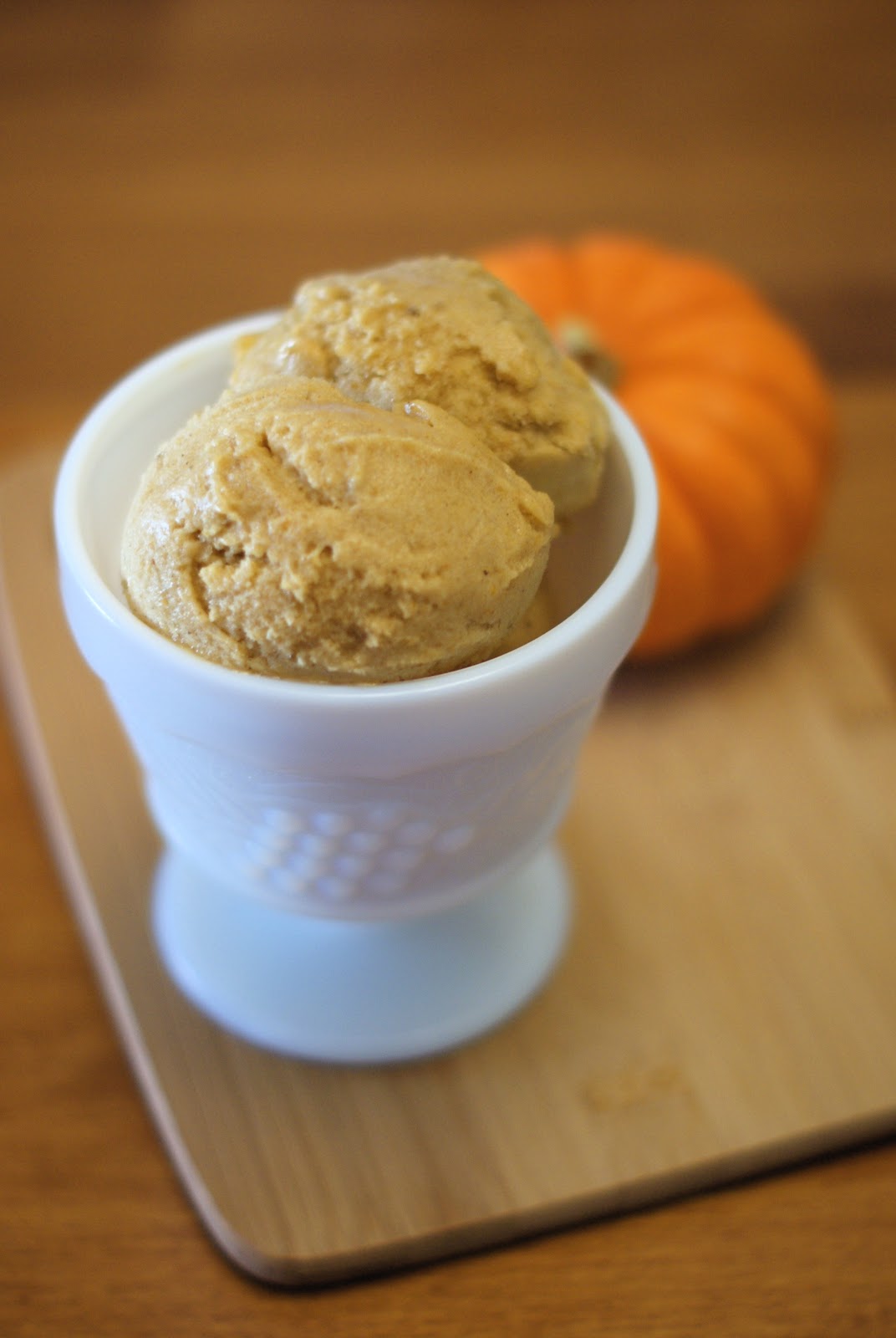 pumpkin spice "ice cream" - Sarah Bakes Gluten Free