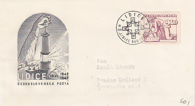 To Find the Principles: Lidice Shall Live: Anniversary Postal Covers ...