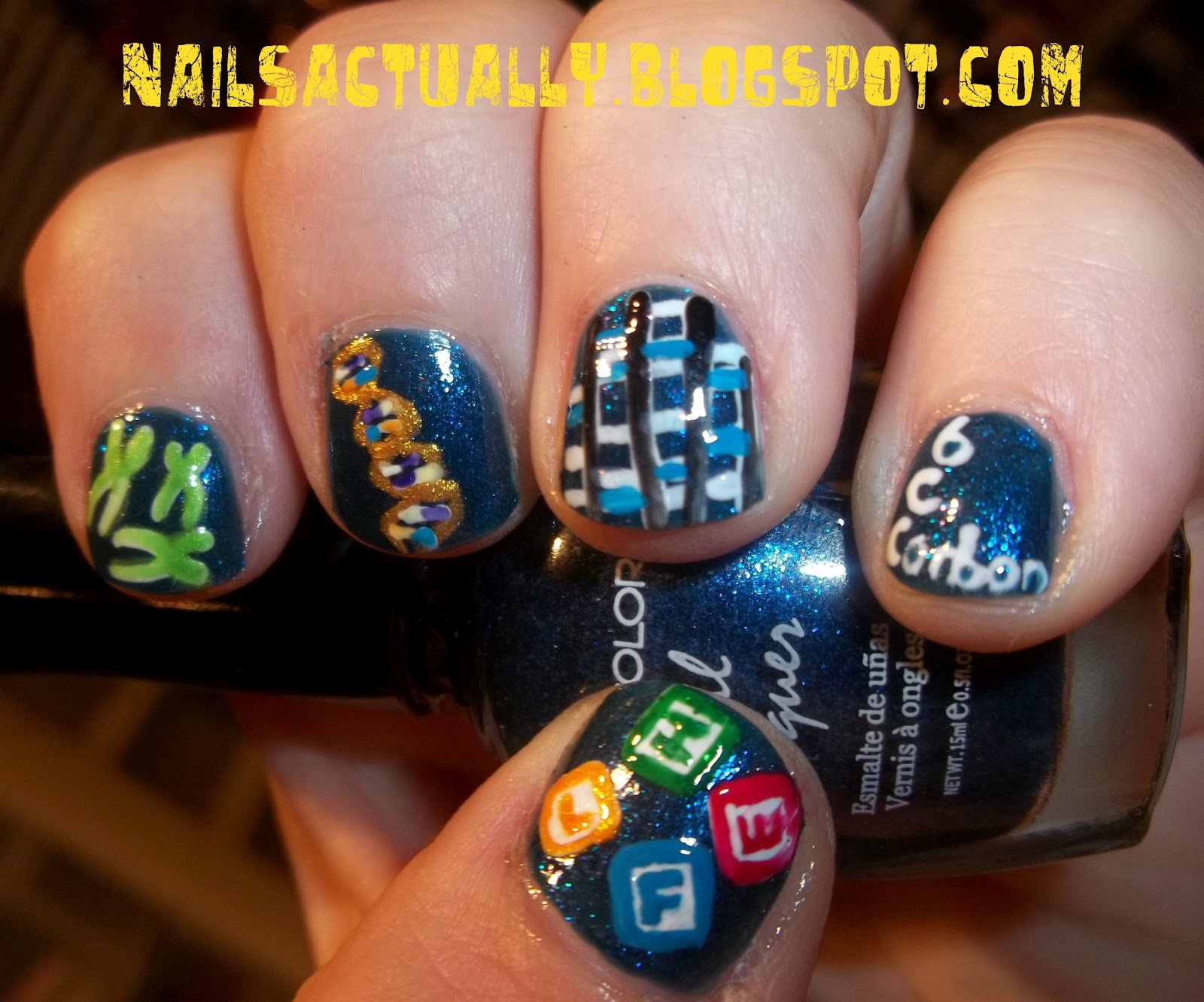 Nails Actually: DNA Themed Nails