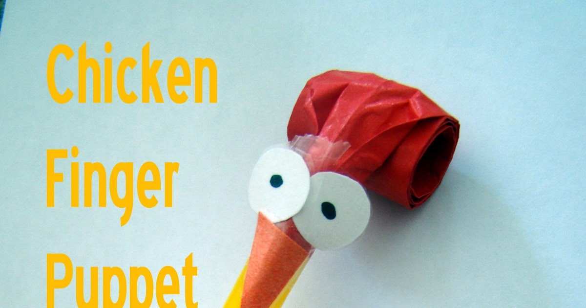 Interrupting Chicken Finger Puppet ~ Reading Confetti