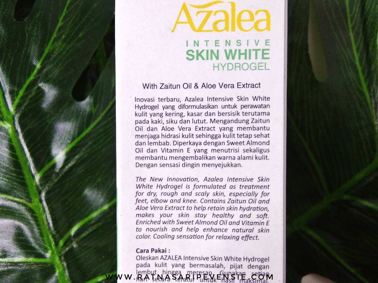 Ratnasari Pevensie's : Azalea Intensive Skin White dan Azalea Zaitun ...