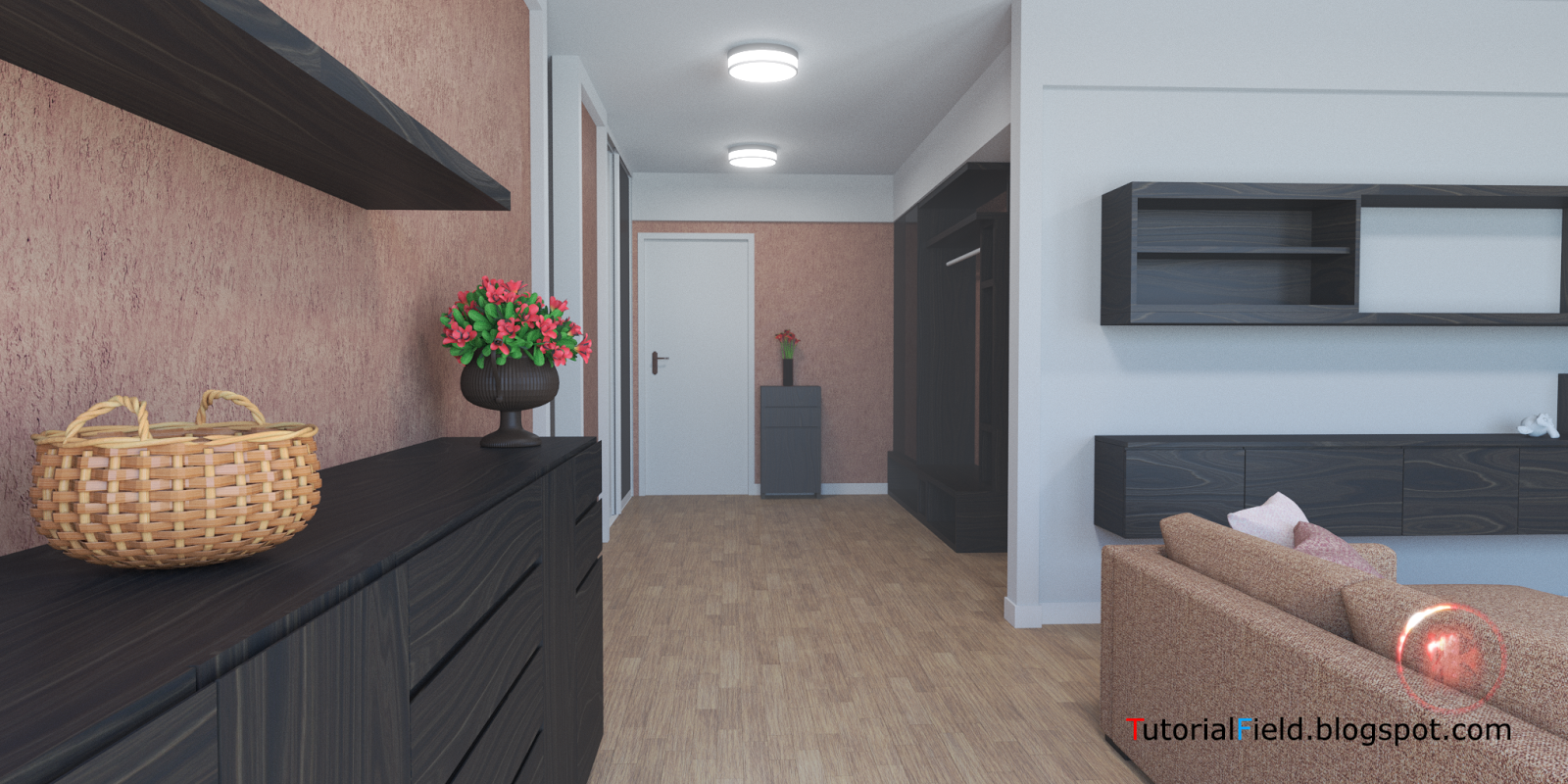 TutorialField.blogspot.com: Blender 3D - Interior Design (experimental renderings) #006