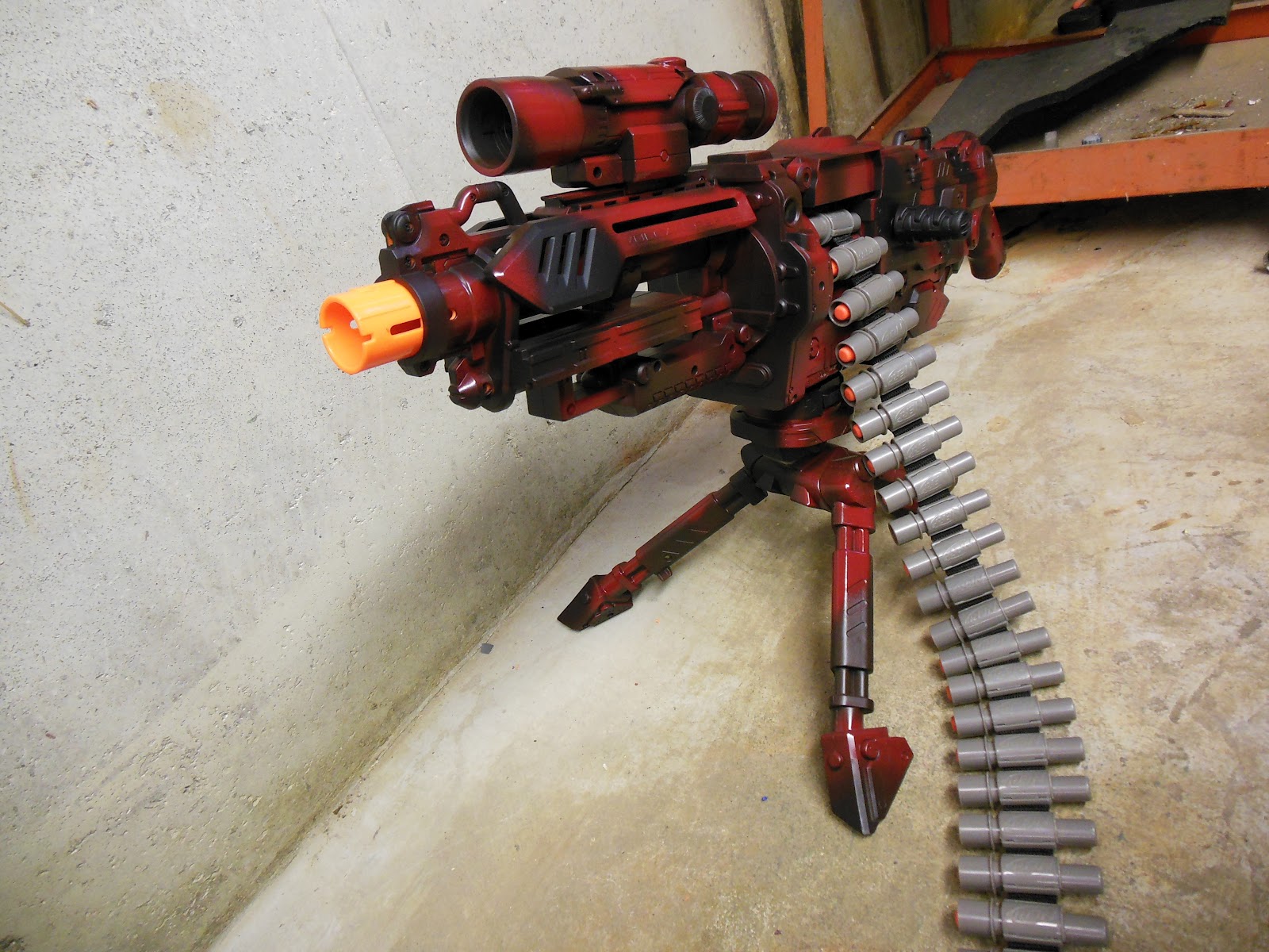 Lasagna678 Nerf Mods: Red Tiger Vulcan and Raider